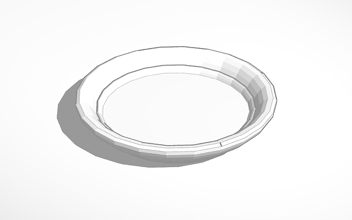 3D design Plate - Tinkercad