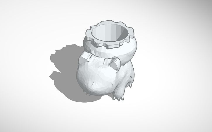 3D design Bulbasaur Plant Pot - Tinkercad
