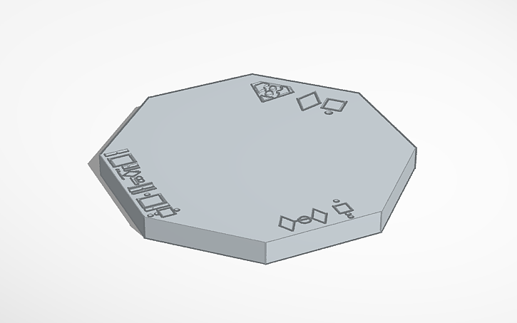 3D design Kryptonian Key Smallville - Tinkercad
