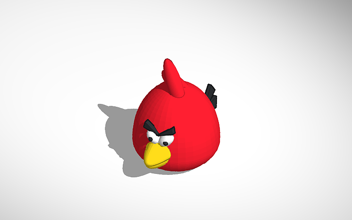 3D design Angry bird - Tinkercad