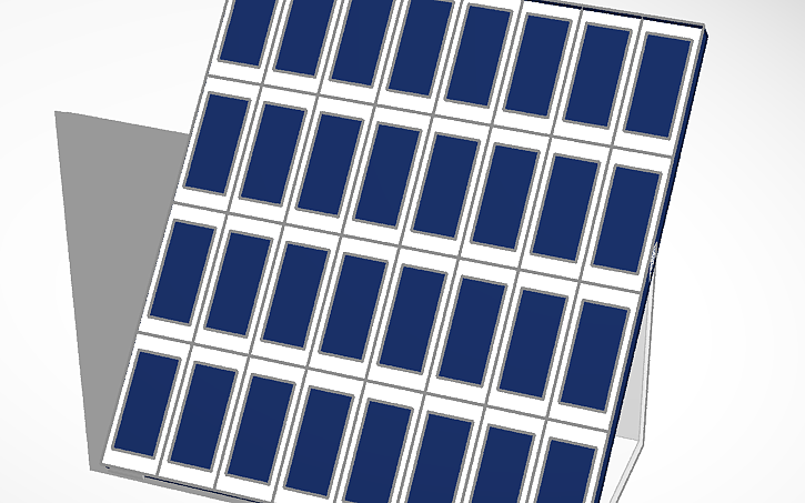 3D design Panel solar - Tinkercad