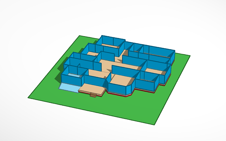 3D design Hello Neighbor Pre-Alpha House - Tinkercad
