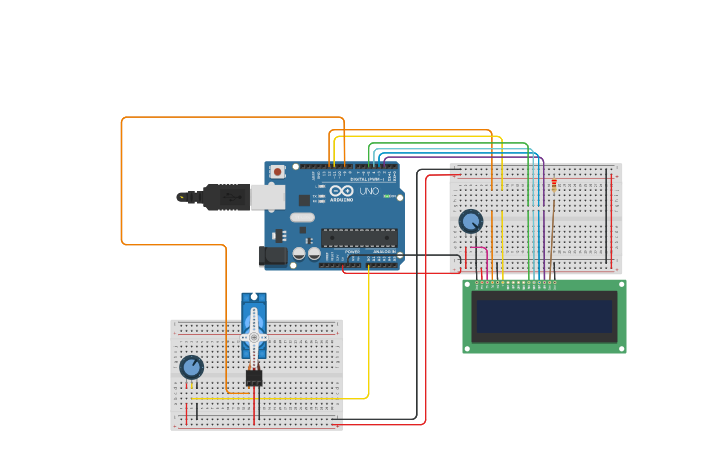 Circuit design Water Level Indicator with Automatic Drainage System ...