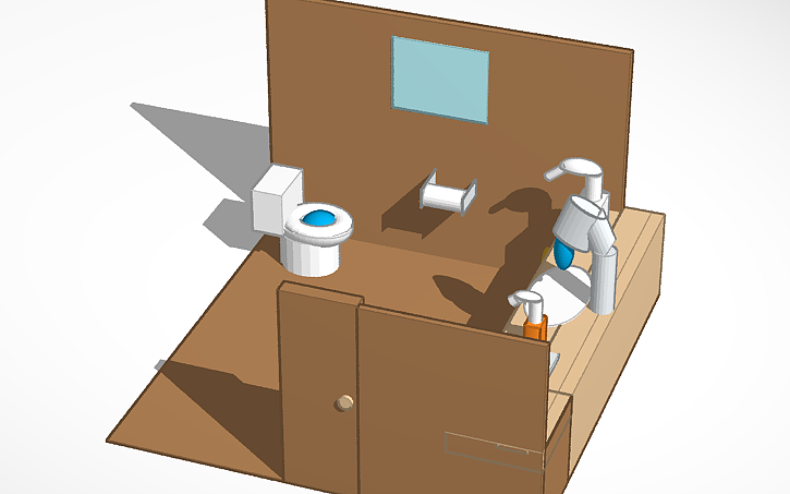 3D design Bathroom - Tinkercad
