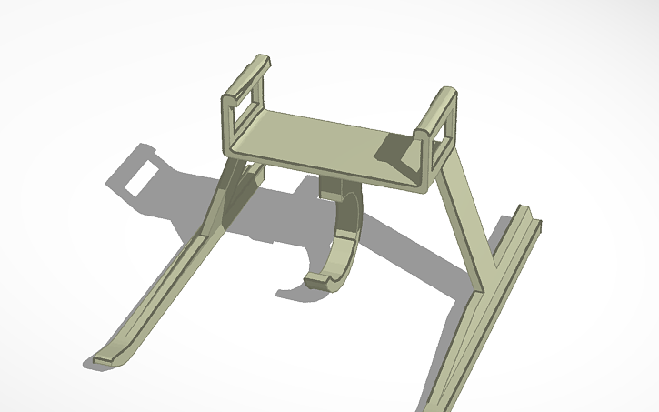 3D design Tello Stand with Hook - Tinkercad