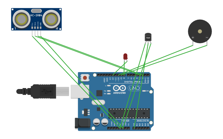 Circuit Design Basic Project Using Two Sensors Tinkercad