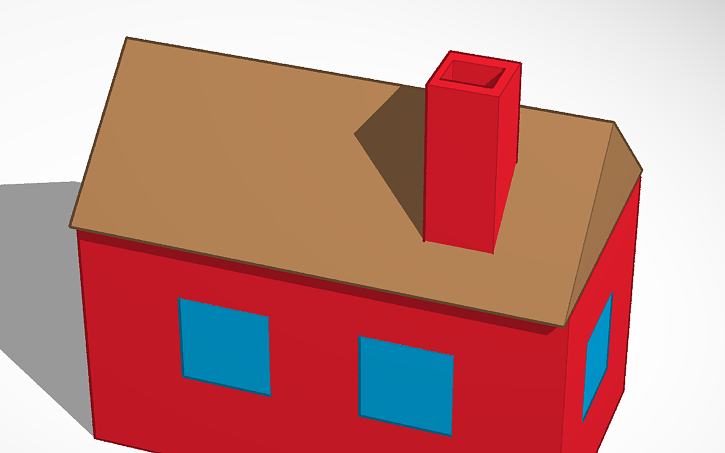 3D design simple house - Tinkercad