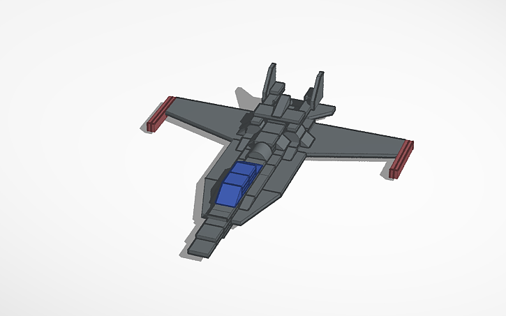 3D design Stealth Sniper jet plane (made from legos) - Tinkercad
