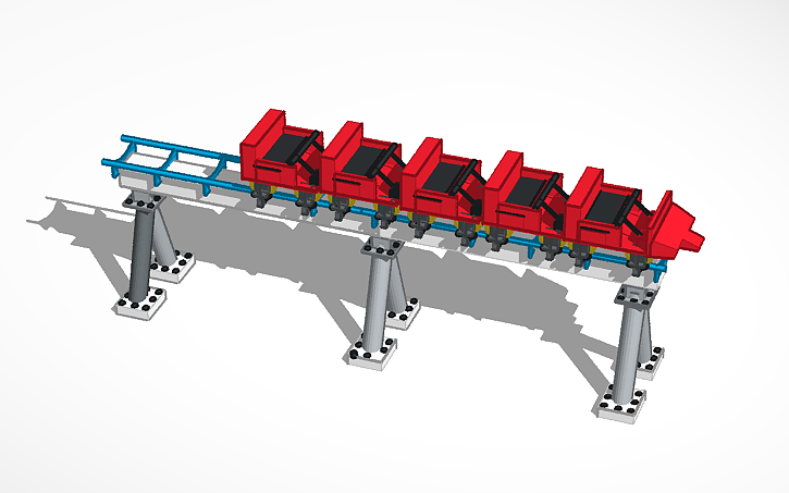 3D design Roller Coaster Track - Tinkercad