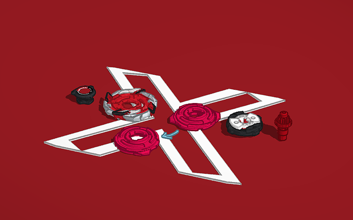 3D design hells.reaper beyblade x (amendment) - Tinkercad