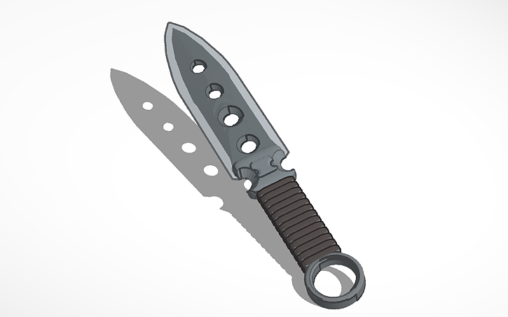 3D design Simple Throwing Dagger - Tinkercad