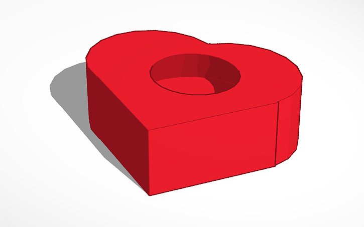 3D design heart - Tinkercad