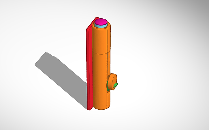 3D design Door/port sliding lock, Print in One - Tinkercad