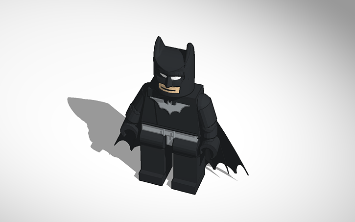 3D design Lego Batman Minifigure - Tinkercad