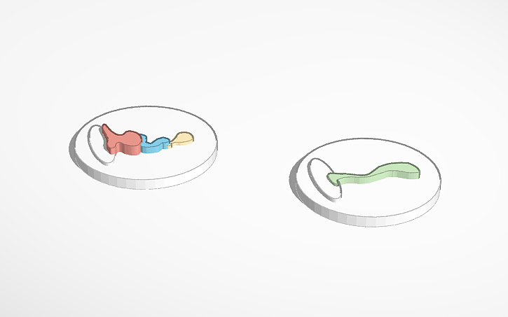 3D design Mammalian / reptilian ear bone design - Tinkercad