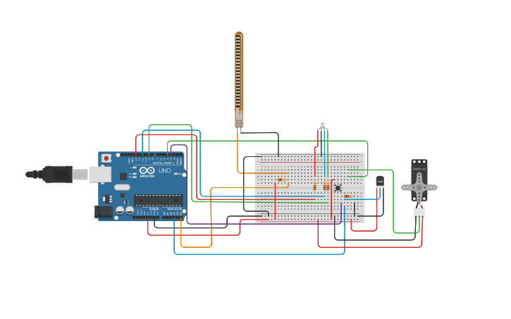 Circuit design Smart Farming - Tinkercad