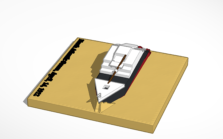 3D design Bow of RMS Titanic 1912 - Tinkercad