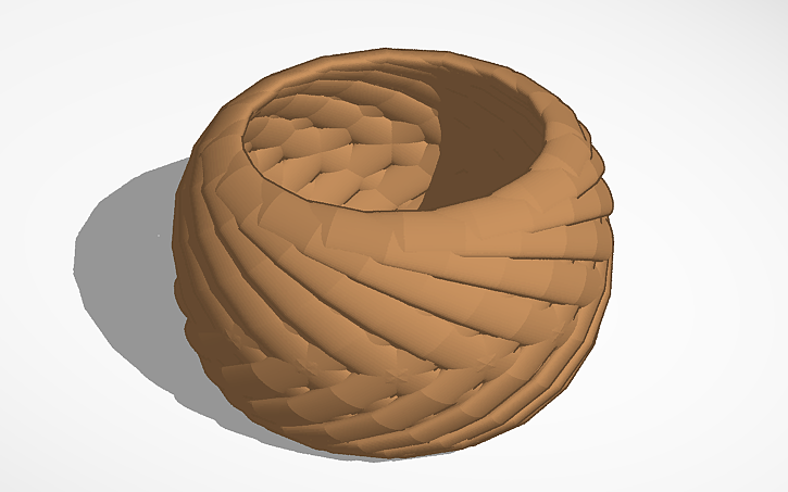 3D design ball of wool - Tinkercad