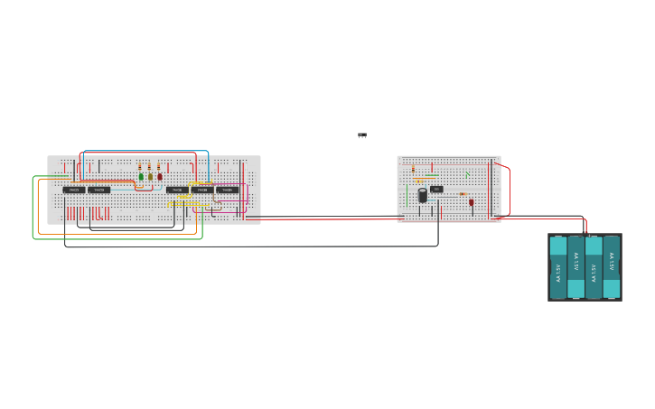 Circuit design 3 bit up down asynchronous counter with 7473 7404 7408 ...