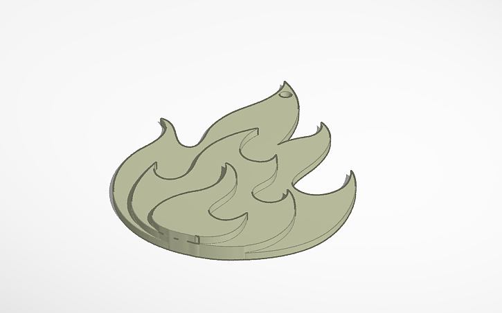 3D design fuego - Tinkercad