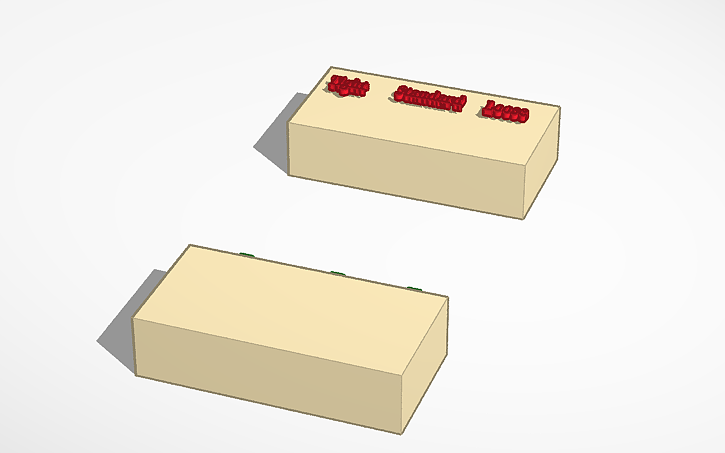 3D design Dovetail Test Block - Tinkercad