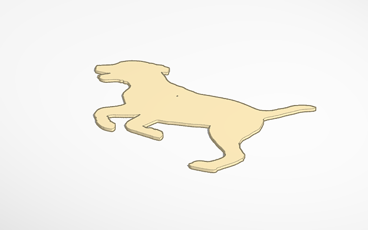 3D design dog - Tinkercad