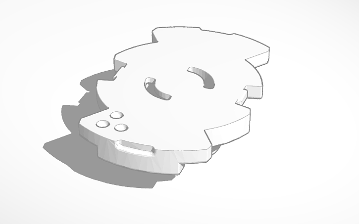 3D design Beyblade Burst Surge template - Tinkercad