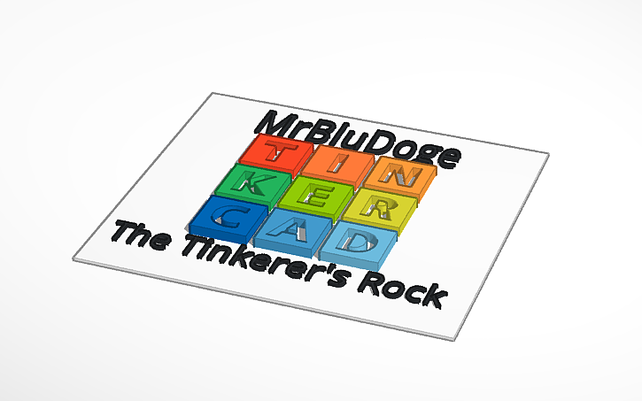 3D design Album Cover - Tinkercad