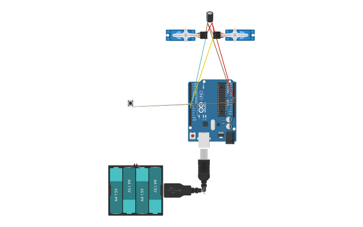 Circuit design Arduino Nano SG92R - Tinkercad