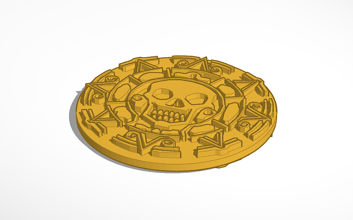 3D design Pirate Gold Coin - Tinkercad