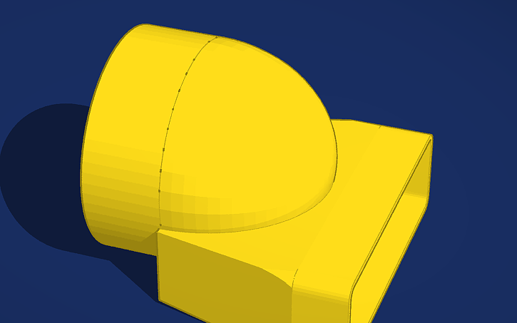 3D design vent reduction rectangle - Tinkercad