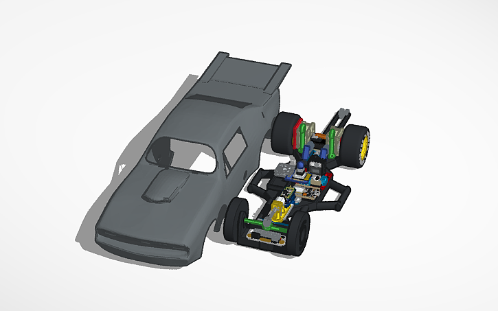 3D design rc drag car - Tinkercad