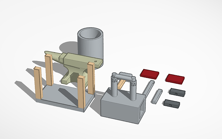 3D design dummy 13 forge - Tinkercad