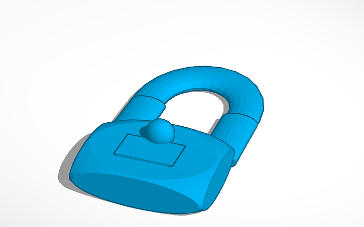 3D design lock - Tinkercad