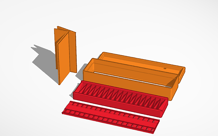 3D design Linear LED Clock - Tinkercad