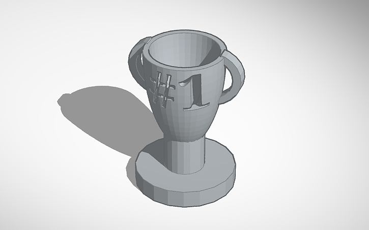 3D design trophy - Tinkercad