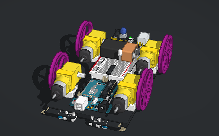 3D design arduino drive - Tinkercad