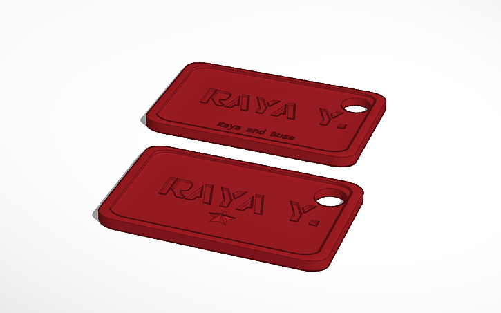 3D design Keychain - Tinkercad