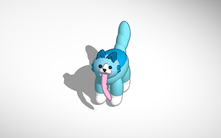 3D design playtime candy cat - Tinkercad