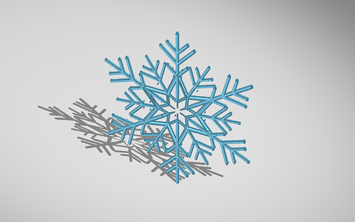 3D design beautiful snowflakes - Tinkercad