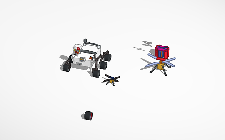 3D design Perseverance Mars Rover W.I.P. - Tinkercad
