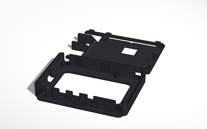 3D design Raspberry Pi 4 SSD Case - Tinkercad
