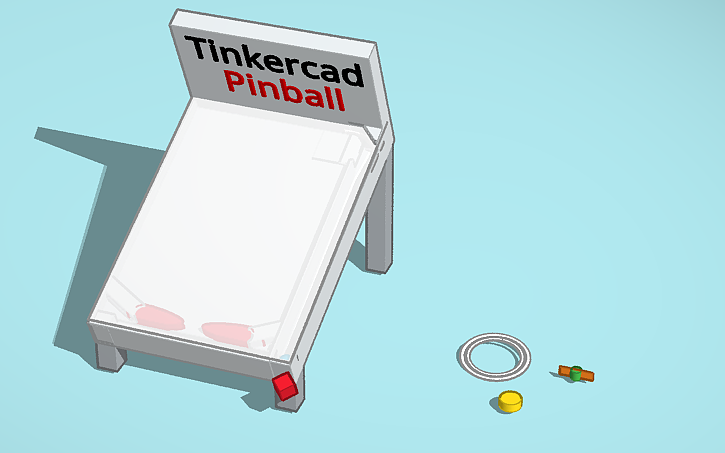 3D design Pinball machine templet - Tinkercad