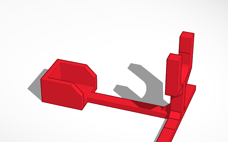 3D design water pistol stand - Tinkercad