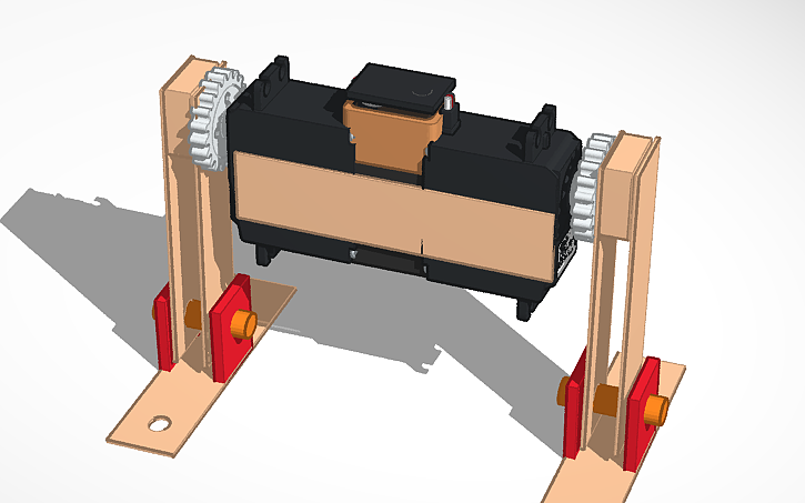 3D design Walking Robot - Tinkercad