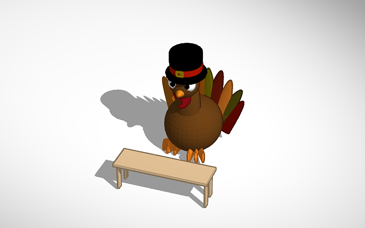 3D design turkey - Tinkercad
