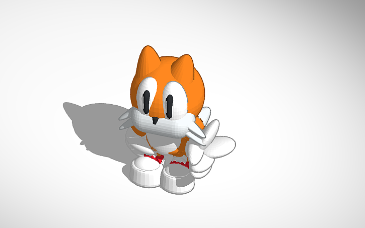 3D design tiny tails - Tinkercad