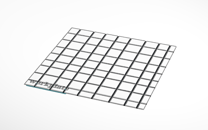 3D design Grid - Tinkercad