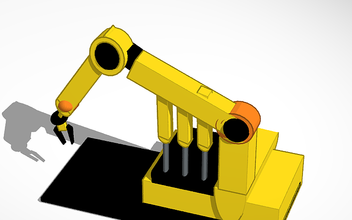 3D design 4 DOF ROBOT - Tinkercad