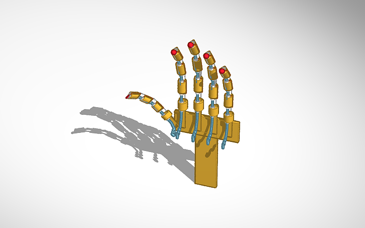 3D design Robotic Hand - Tinkercad